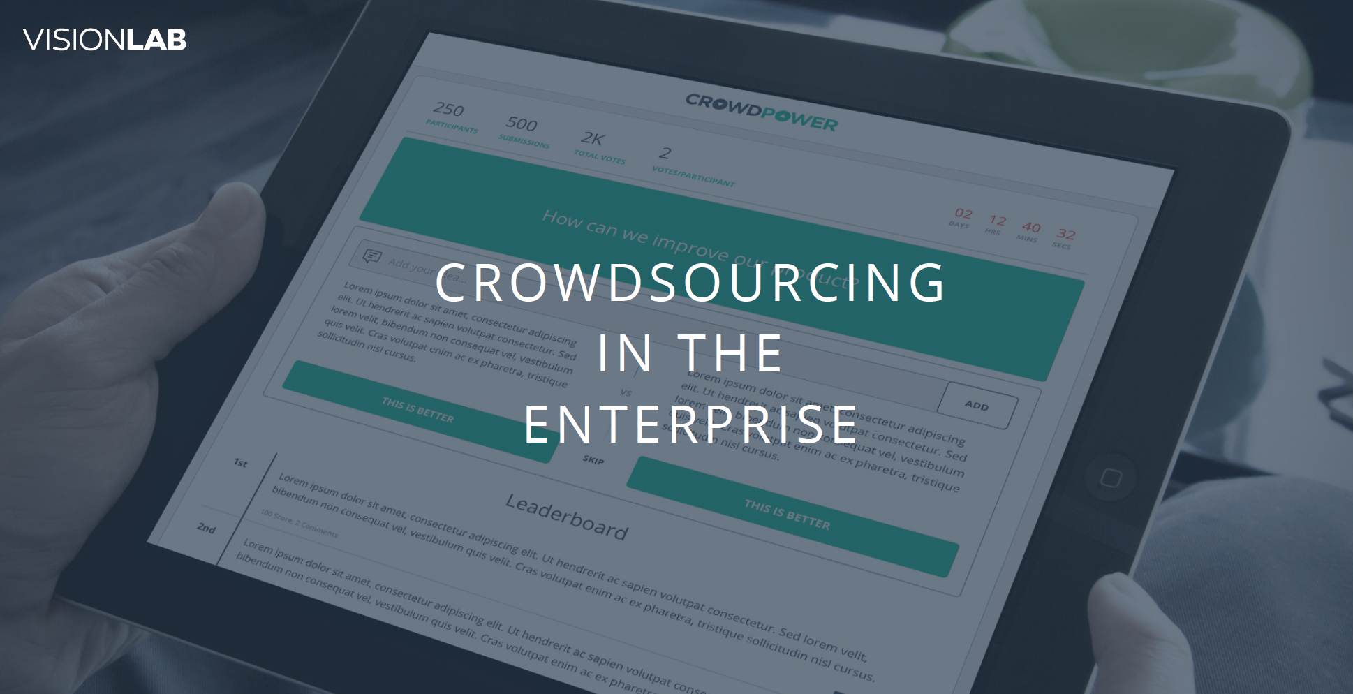Crowdsourcing Ideas in the Enterprise - The Vision Lab